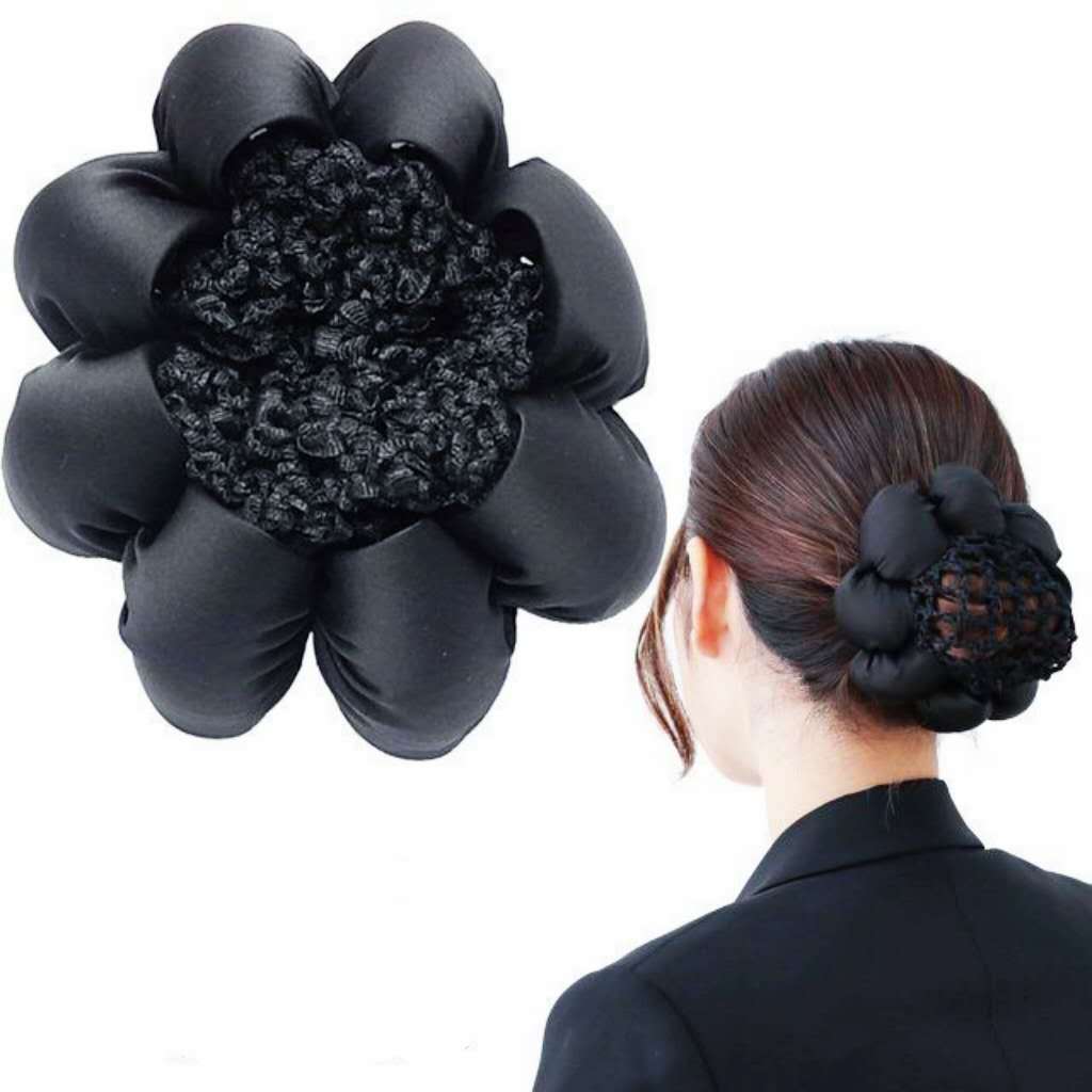 Hairnet black bun pony net for girls boknay hair pony | Shopee Philippines