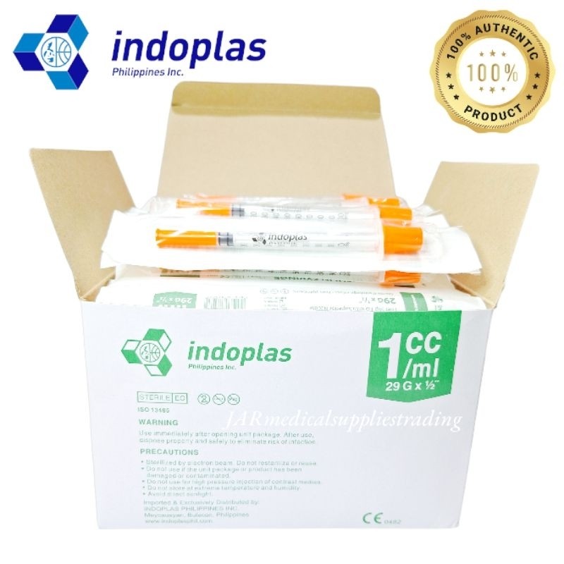 Indoplas 1mL Insulin Syringe (By Piece) | Shopee Philippines