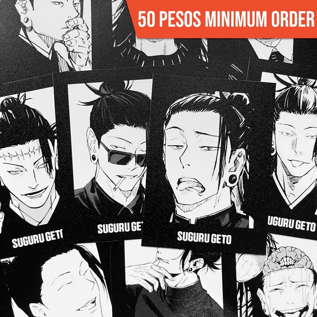 Jujutsu Kaisen Suguru Geto Anime Black Manga Photocard (Photopaper ...