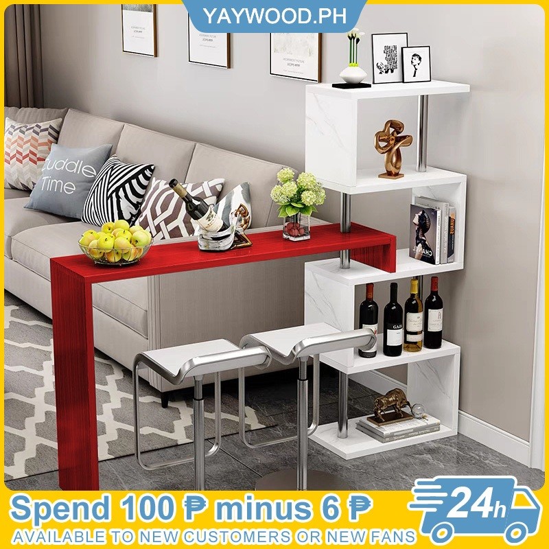 COD Modern MINI Bar table Rotating 360 Swivel Bar counter table coffee ...