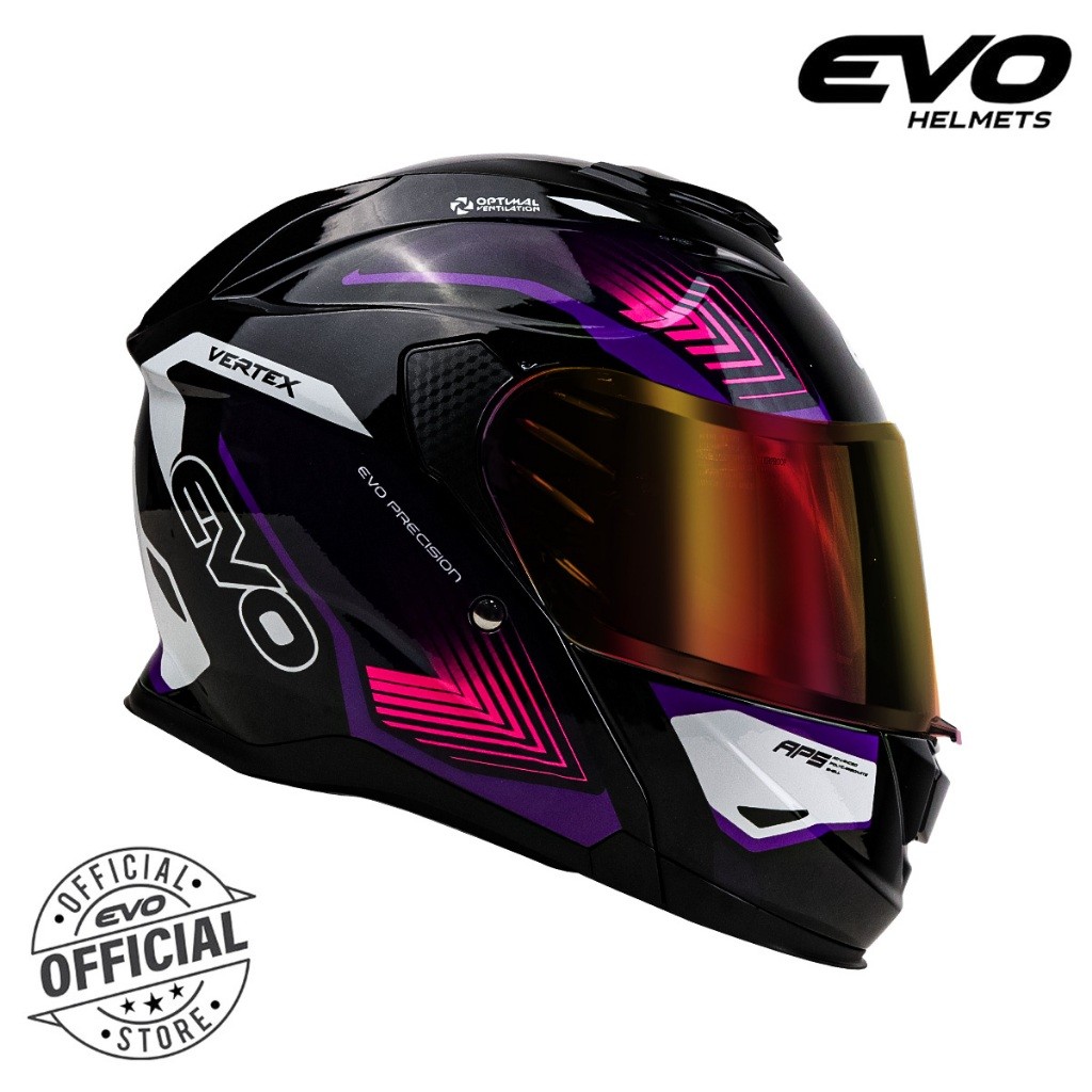 EVO VXR-5000 Vertex Modular Dual Visor Helmet with Free Clear Lens ...