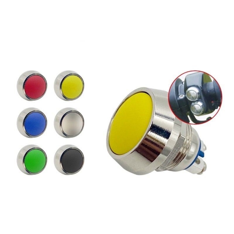 Push Button Momentary Passing Light Switch -Metal Waterproof | Shopee ...