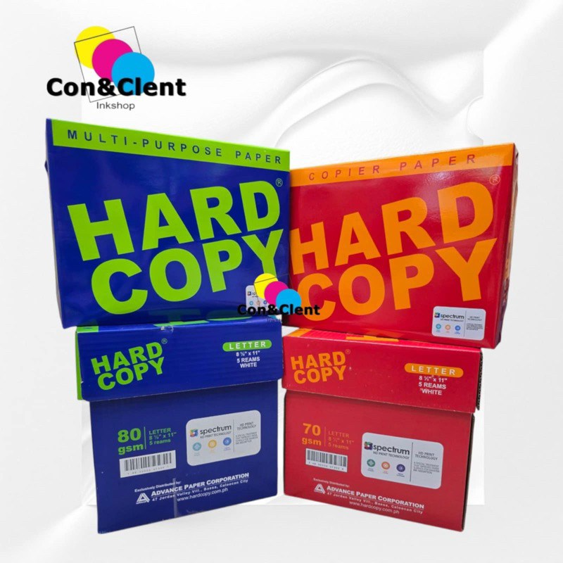 Hardcopy or PaperOne bondpaper 70 or 80gsm 1box (5reams) | Shopee ...
