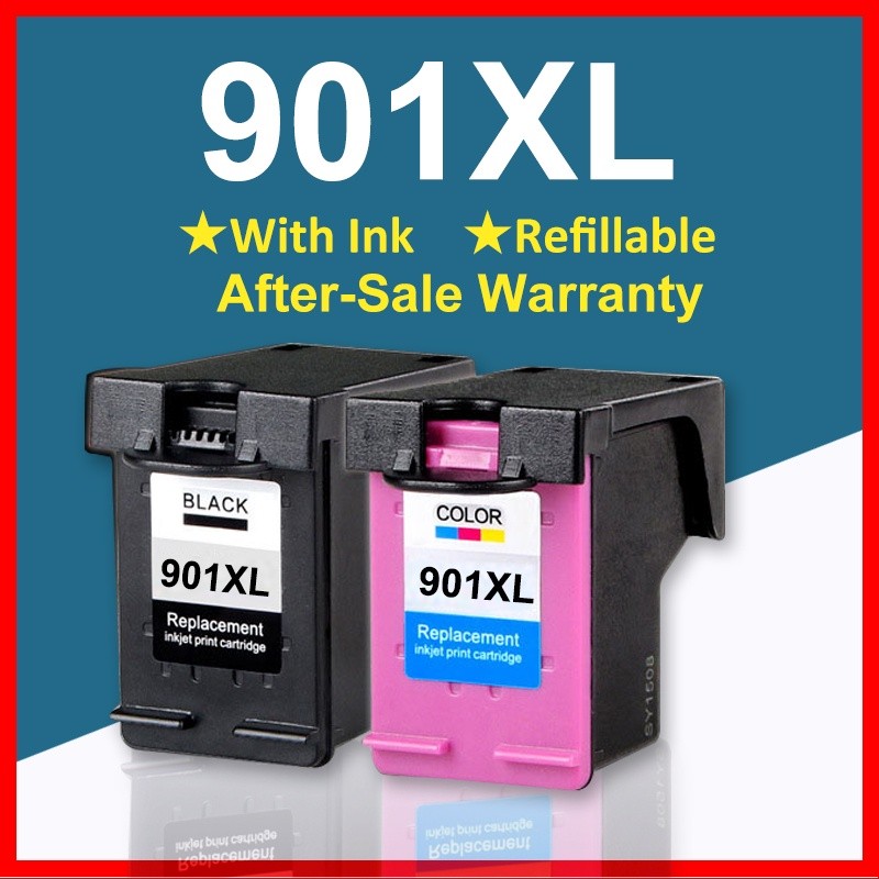 HP 901 ink HP901XL ink Cartridge refillable Compatible for HP J4500 ...