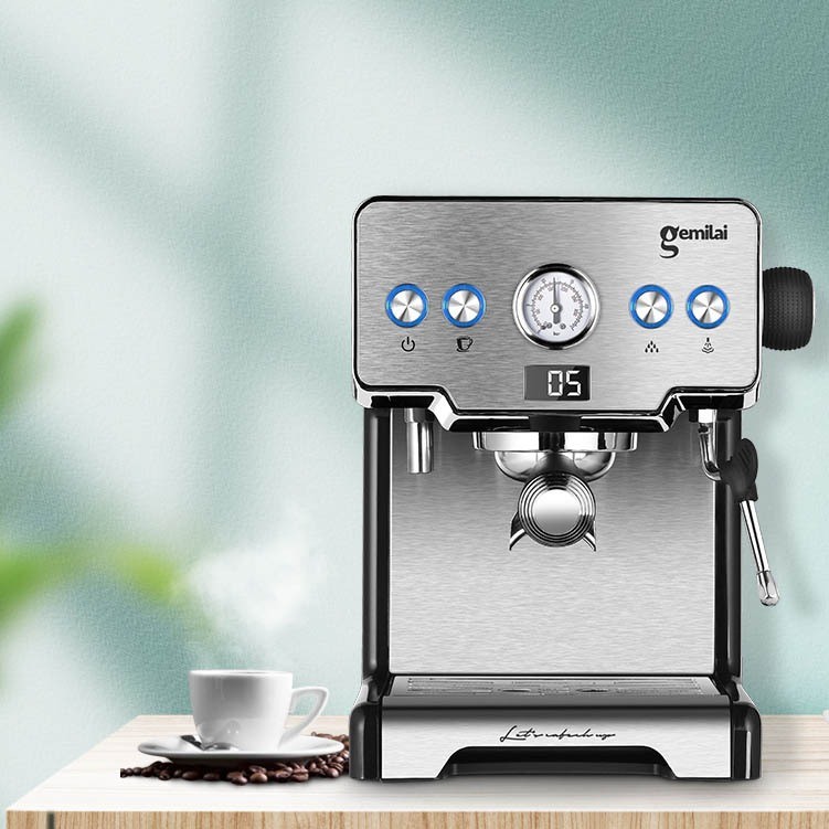 Gemilai CRM3605 Coffee Maker Espresso Machine 15Bar 58MM Portifilter ...