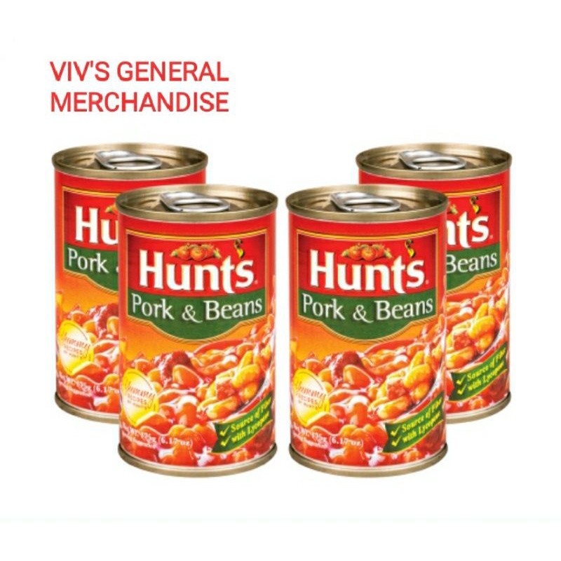 Hunt's Pork and Beans ( 175g x 4 s ) | Shopee Philippines