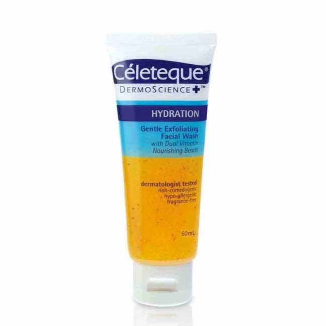Celeteque Hydration Exfoliating Facial Wash Tube 60ml | Shopee Philippines