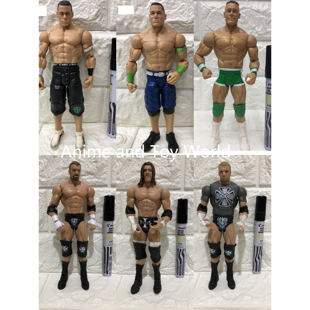 WWE John Cena Triple H CM Punk Kidd John Morrison Rey Mysterio Kofi R ...