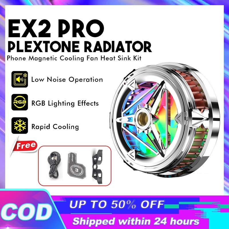 Plextone Ex2 Pro Heat Sink Cooling Fan Portable Phone Gaming Radiator ...