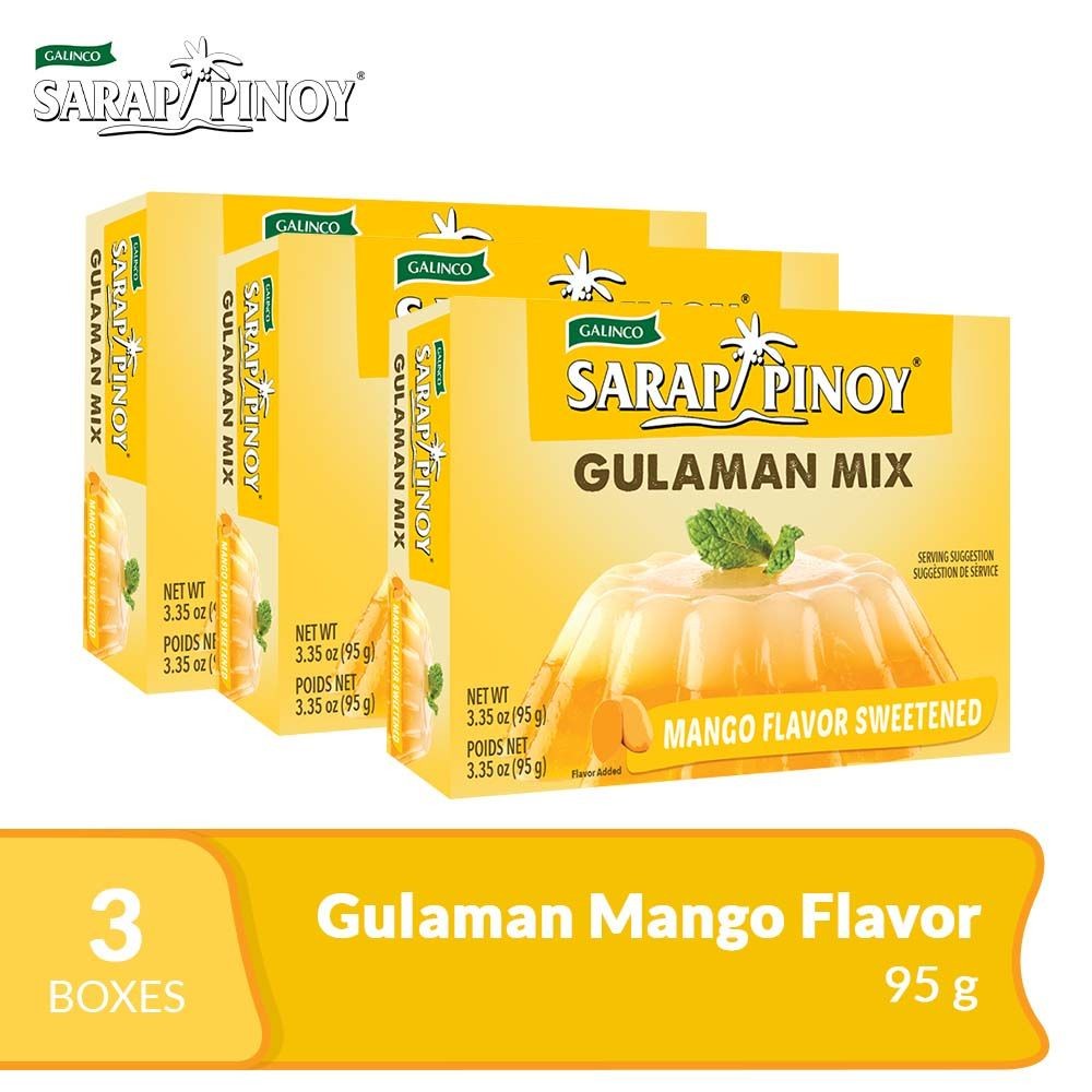 Sarap Pinoy Gulaman Mango Flavor 95g (3 Boxes) | Shopee Philippines
