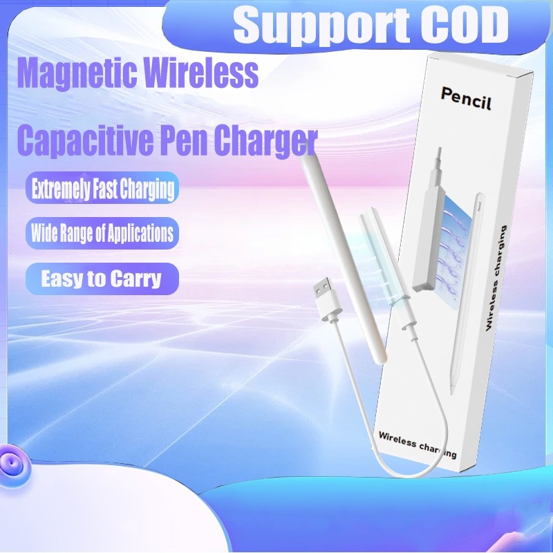 Capacitive Pen Wireless Charger Fast Charging For iPad Stylus Pen ...