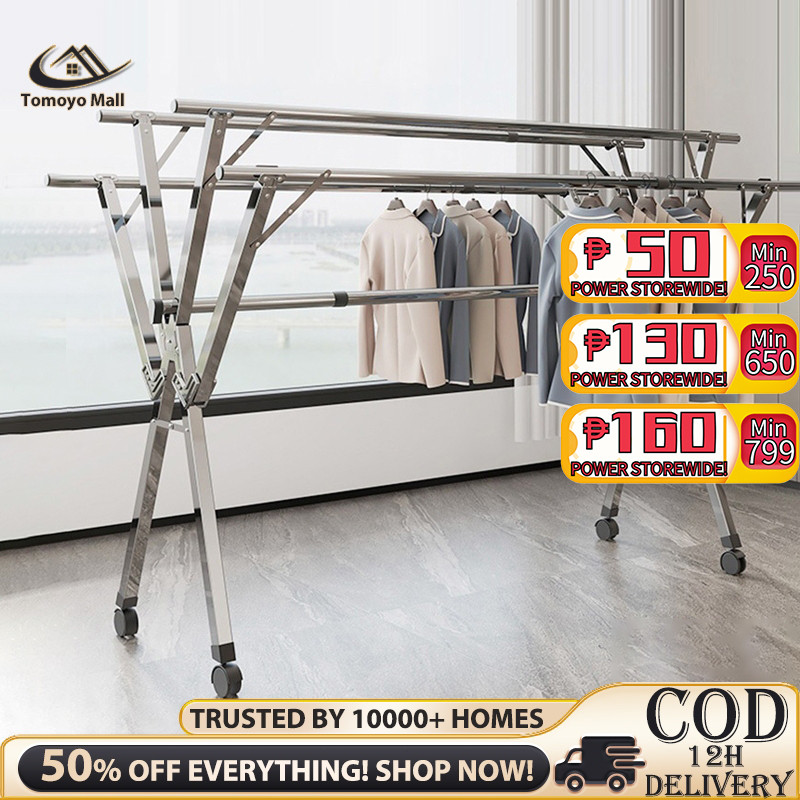 5 Bar Foldable Sampayan Stainless Drying Rack Clothes Rack Sampayan ...