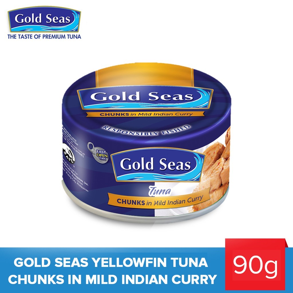 Gold Seas Tuna Chunks in Mild Indian Curry 90g - Easy Open Can I Ready ...