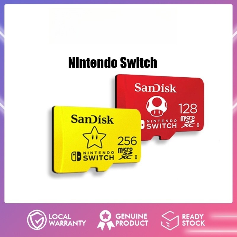 San_Disk Memory Card Nintendo Switch 128GB/256GB Micro SD UHS-1 C10 ...