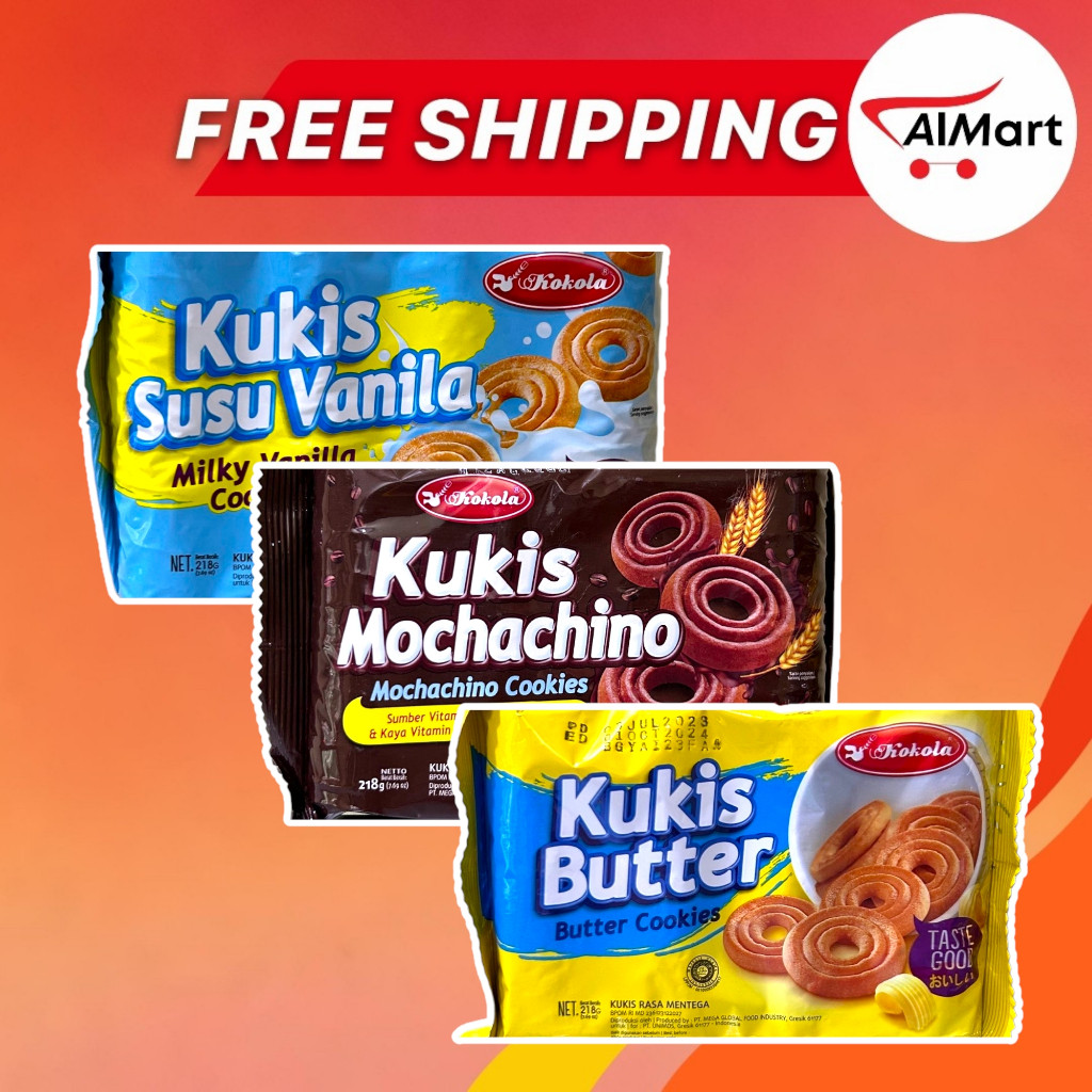 KOKOLA KUKIS (SUSU VANILLA, BUTTER, AND MOCHACHINO FLAVOR) (220 GRAMS ...