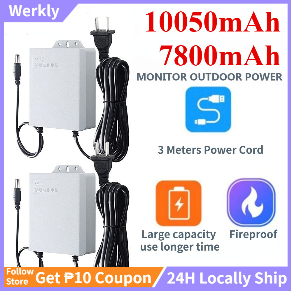 10050mA V380 PRO 12V 1.5A Mini UPS Battery Backup for WiFi Router Modem and CCTV Camera Power ...