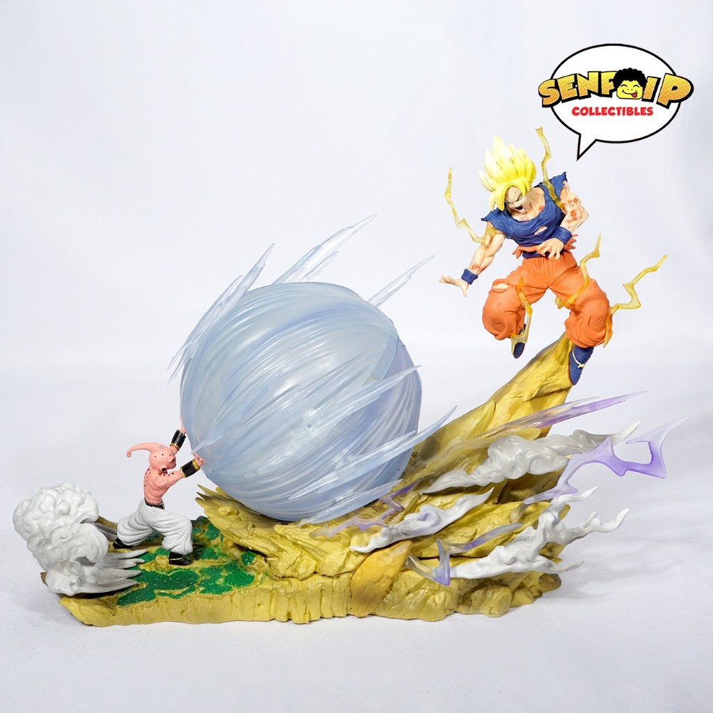 HQKO STATUE Figurines SON GOKU VS MAJIN BOO dessin anime Dragon Ball ...