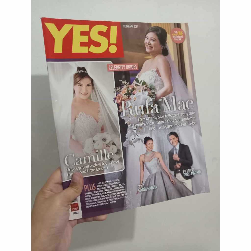 Coffee Table Magazine: Yes Magazine Camille and Rufa Mae weddings back ...