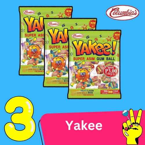COLUMBIA'S Yakee Super Asim Gumball By 3 and By 6 | Shopee Philippines