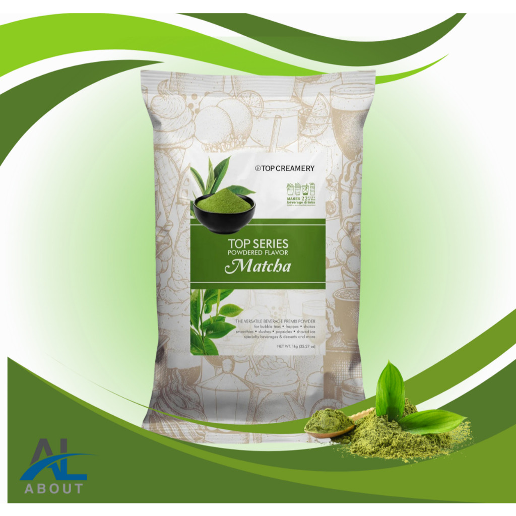 TOP Creamery Matcha Flavor Powder 1kg | Shopee Philippines