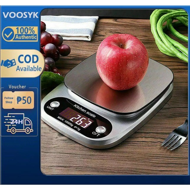 Digital scale kitchen scale weighing 10kg stainless steel kitchen ...