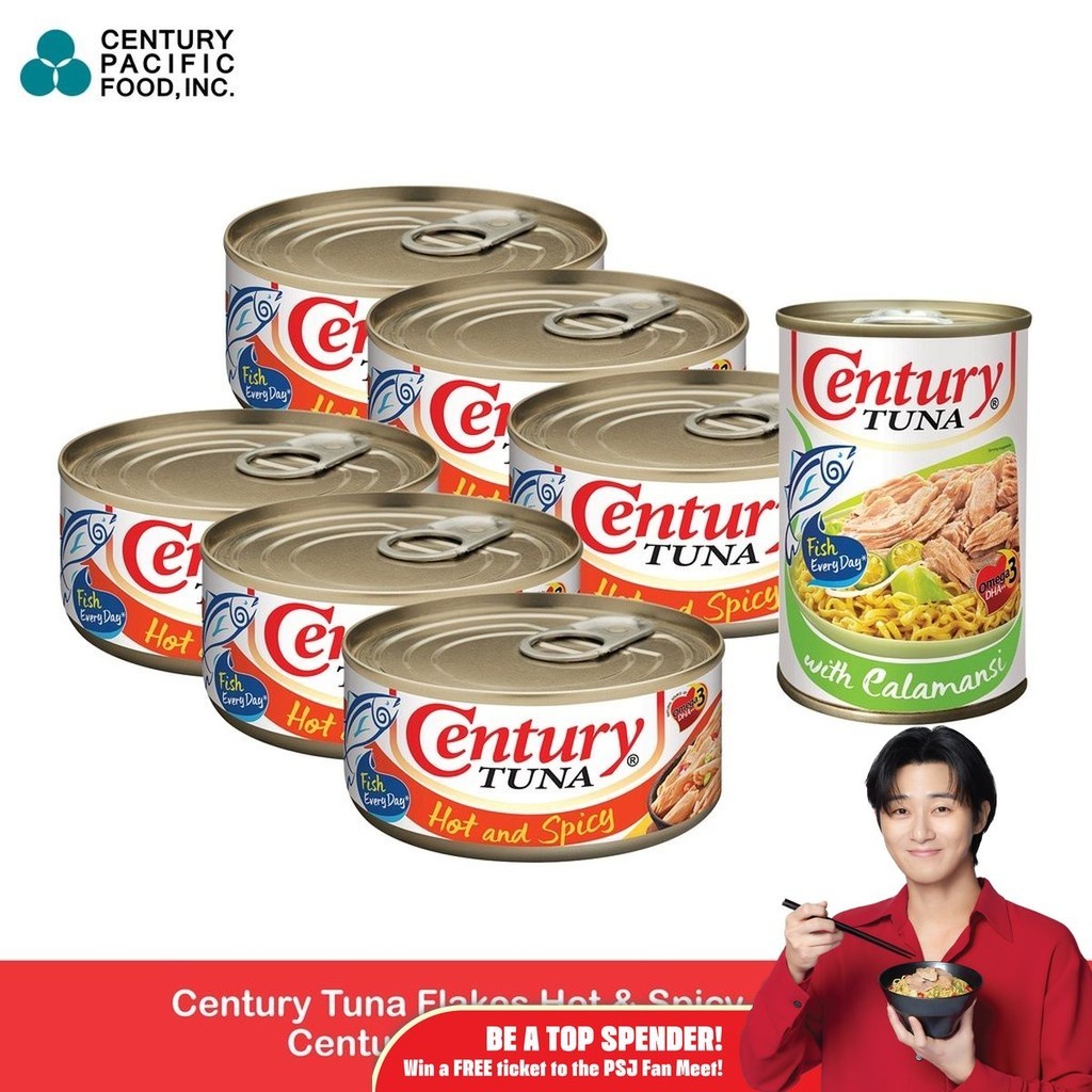 Century Tuna Flakes in Vegetable Oil Hot & Spicy 180g Pack of 6 ...