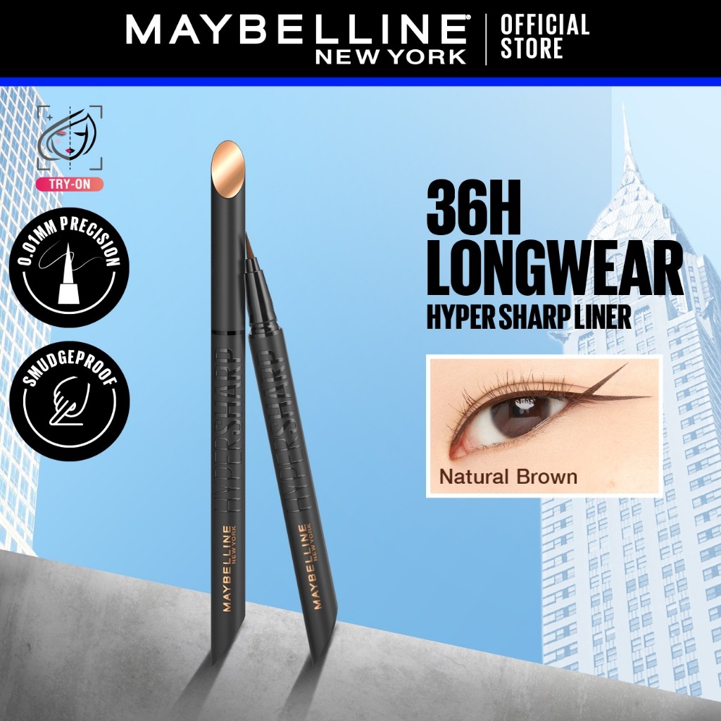 Maybelline Hypersharp Liquid Pen Eyeliner - 36HR Longwear, Long lasting ...