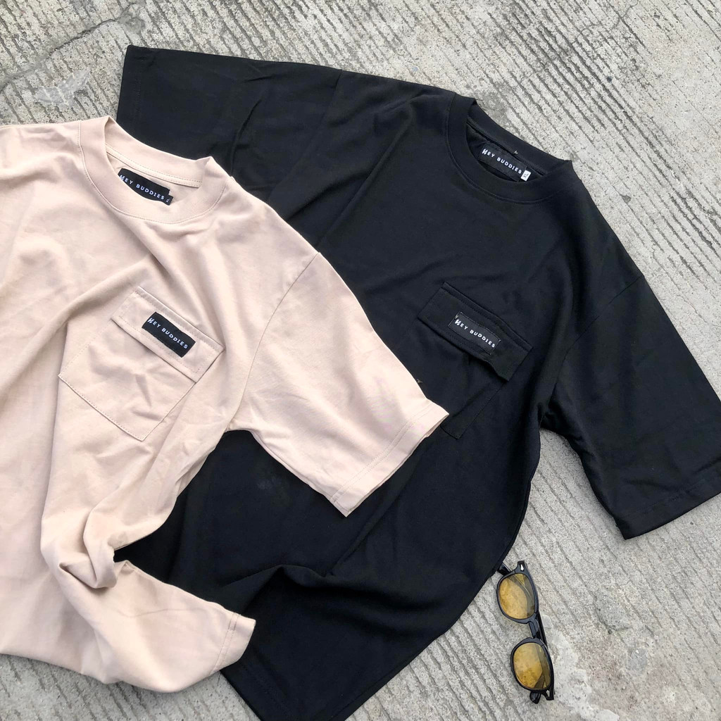 Hey Buddies Clothing Pocket Flap Oversized PROCLUB COTTON CVC CREWNECK ...