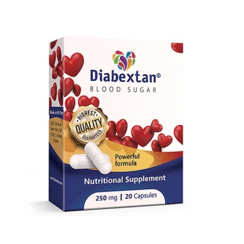 Original Diabextan for Anti Diabetic 20 capsules, manage your blood ...