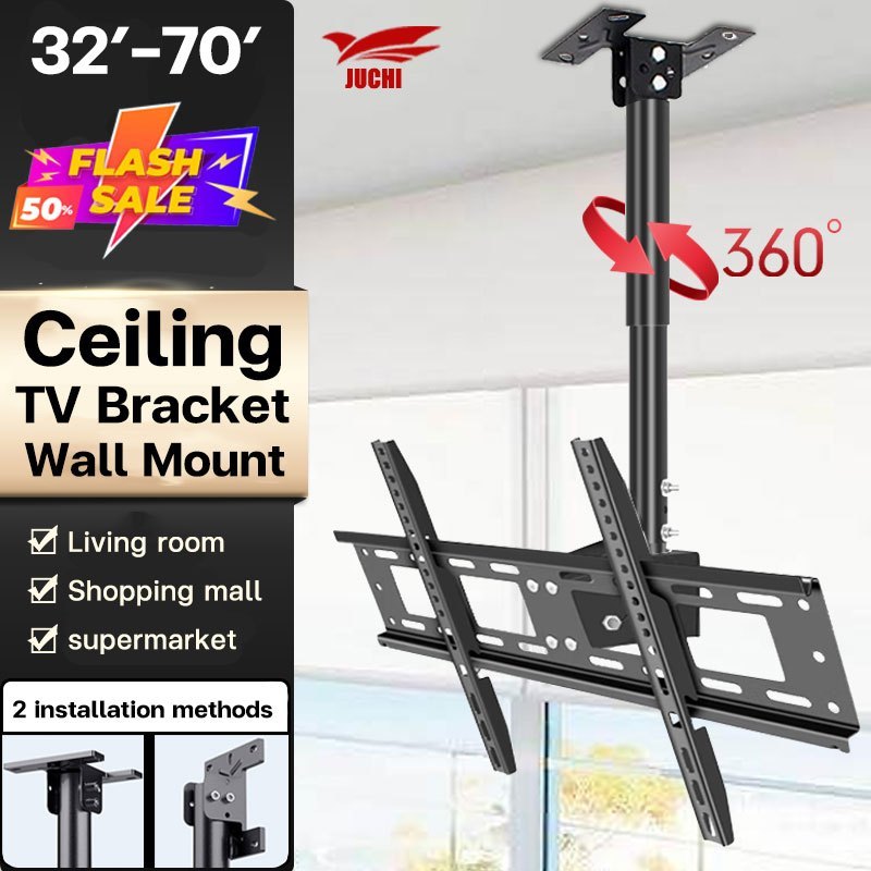 Ceiling TV Wall Mount Adjustable Roof Bracket Tilt 32-70 Inch LCD LED ...