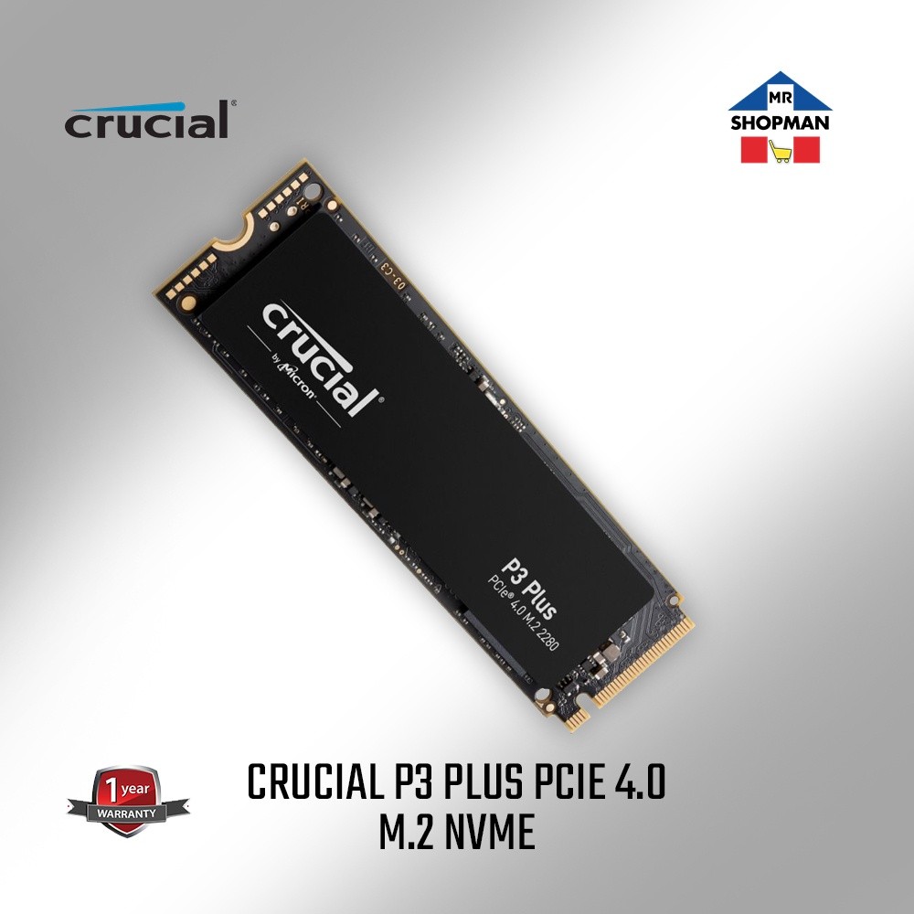 Crucial P3 Plus 500GB | 1TB | 2Tb PCIe 4.0 M.2 Nvme Storage SSD | Shopee Philippines