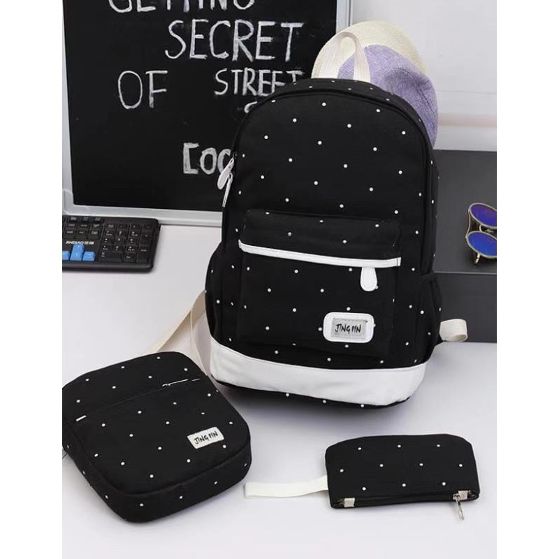 Korean 3in1 Backpack Set；men shoulder bag set;jingpin backpack set ...