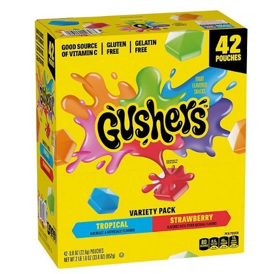 Gushers Fruit Snack 22.6g Tropical Strawberry – USA Pouches – 3/5/10 ...