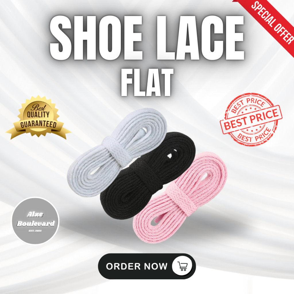 Alze Premium Flat Laces for Jordans/Dunks/Etc (Polyester) | Shopee ...