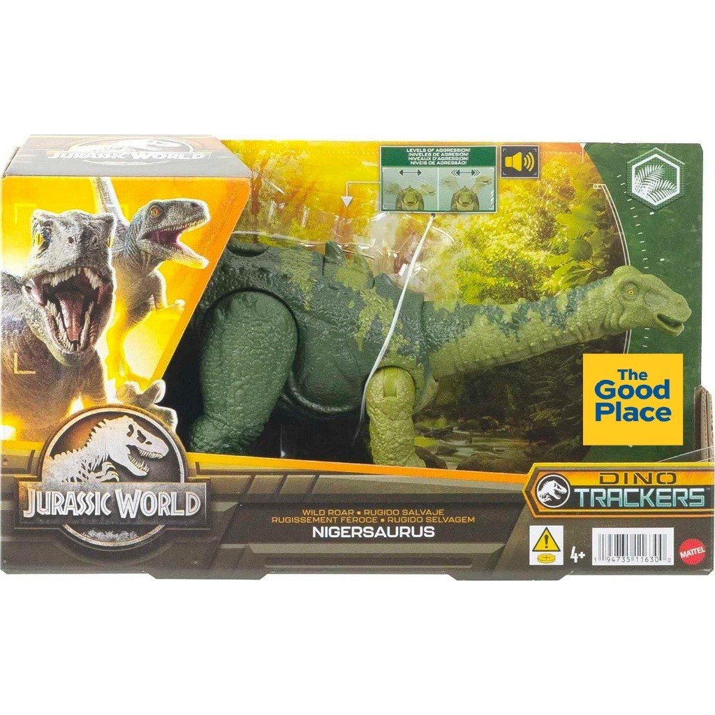 MATTEL Jurassic World Nigersaurus with Roar Sound & Attack Action ...
