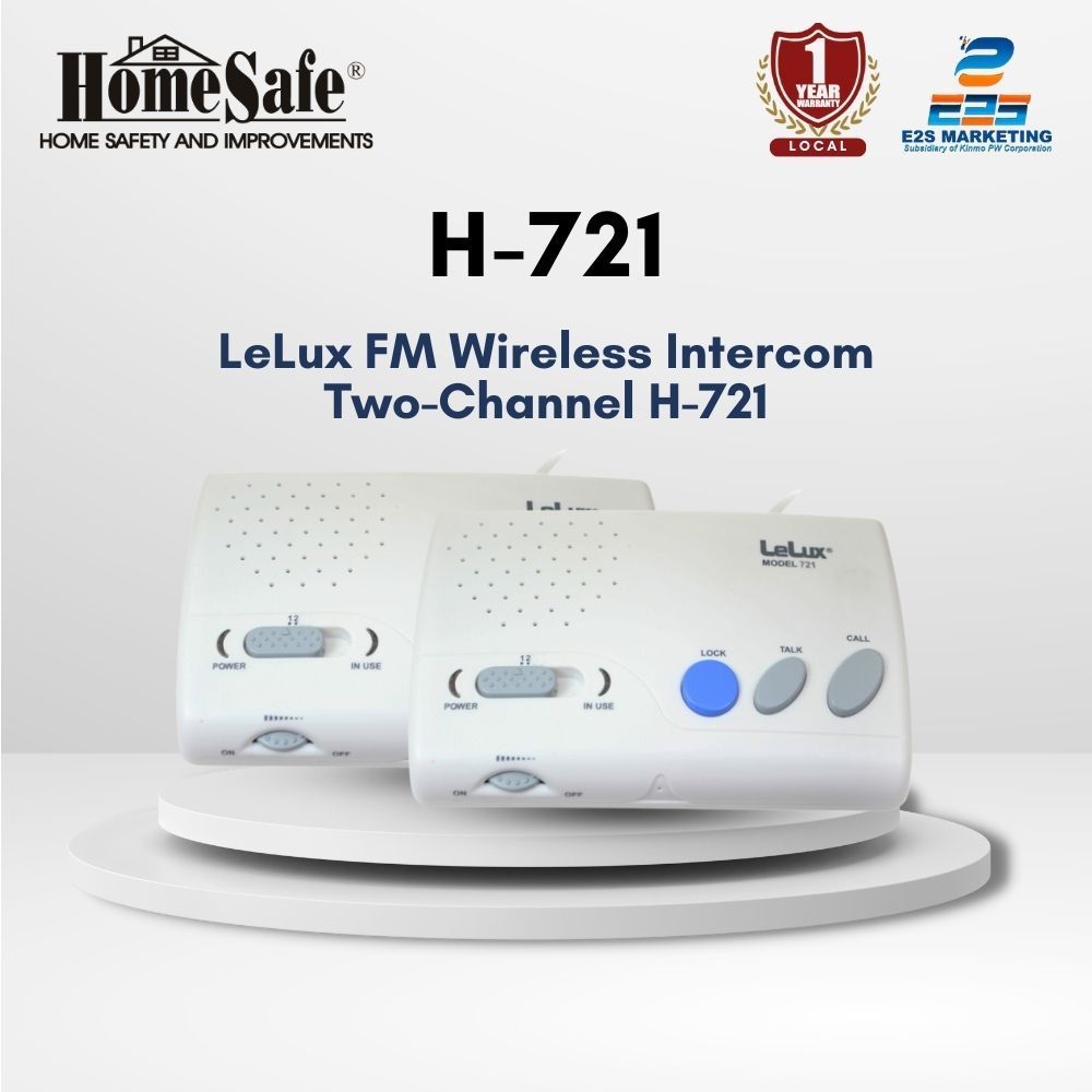 HomeSafe LeLux FM Wireless Intercom Two-Channel H-721 (White) | Shopee ...