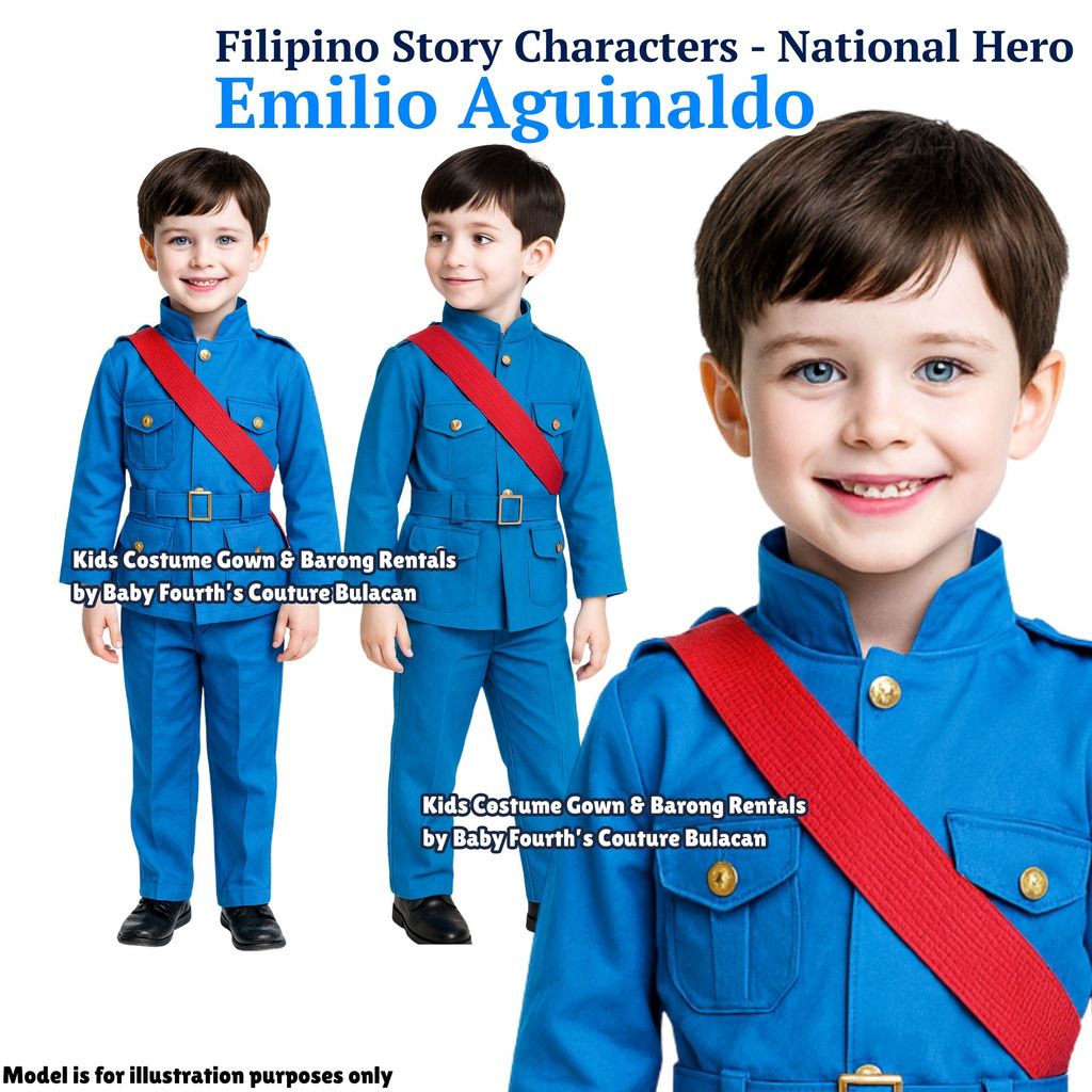 Filipino Story Characters National Hero Emilio Aguinaldo Costume for ...