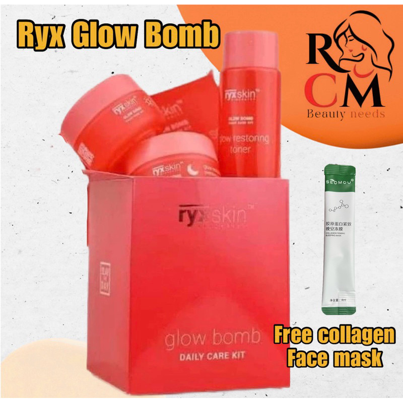 Authentic Ryx Skin Sincerity Glow Bomb Daily Care Kit | Shopee Philippines