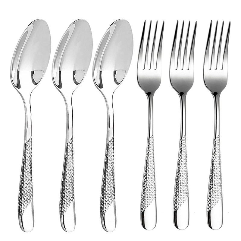 Stainless Steel European Cutlery Dinner Set Makapal Spoon and Fork Set ...