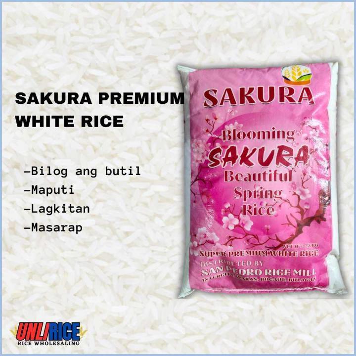 1 SACK (25 kg) SAKURA Japanese Korean Sushi Rice Imported Murang Bigas ...