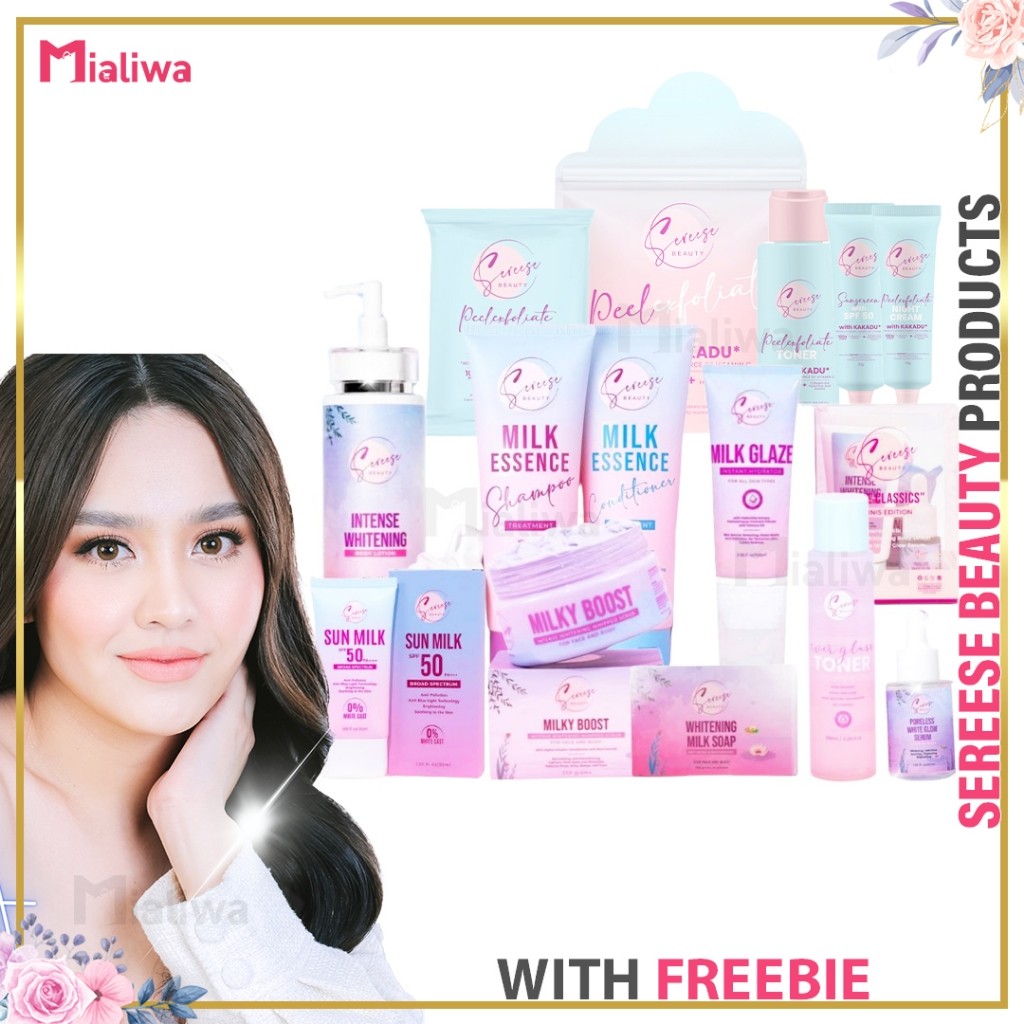 Sereese Beauty Peel Exfoliate Set MGH PWG EGT Lotion Sun Milk Serum ...