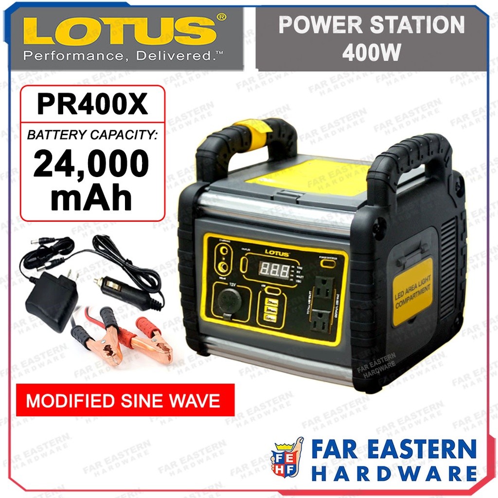 LOTUS Power Station Inverter 400W PR400X Powerstation Powerbank LTVAR ...