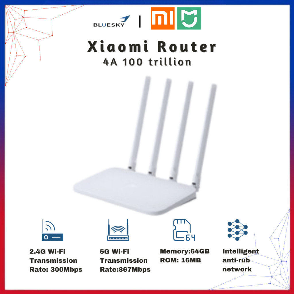 Xiaomi Ruoter Mi 1167Mbps 2.4G 5G Dual Wifi Wireless Ruoter with 4 ...