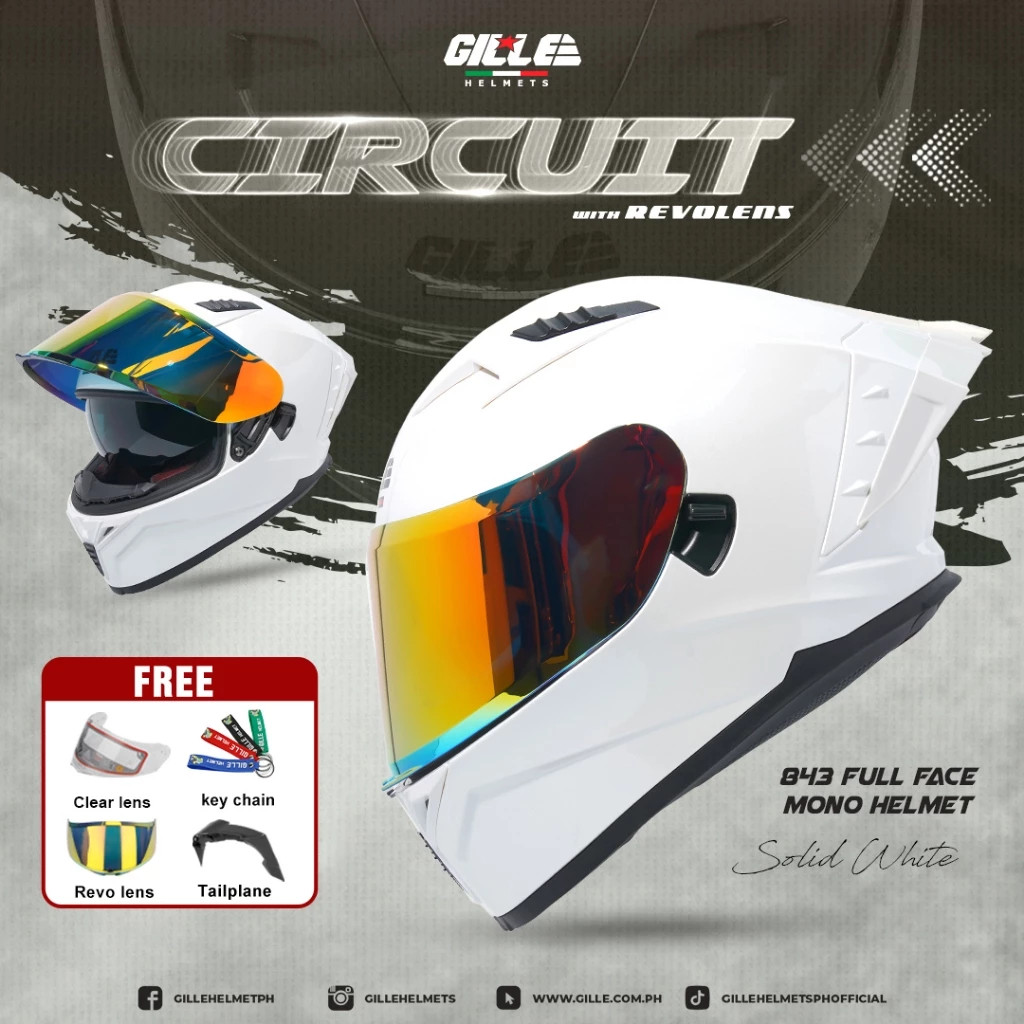100% Original GILLE 843 CIRCUIT full face helmet Dual Visor for women ...