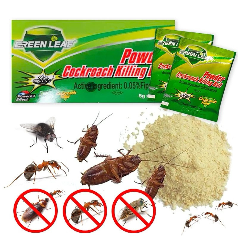 Greenleaf Effective Insect Killer Cockroach killing bait powder 50psc ...