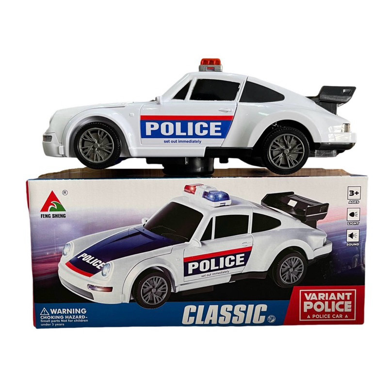 Children's electric deformable police car birthday gift | Shopee ...