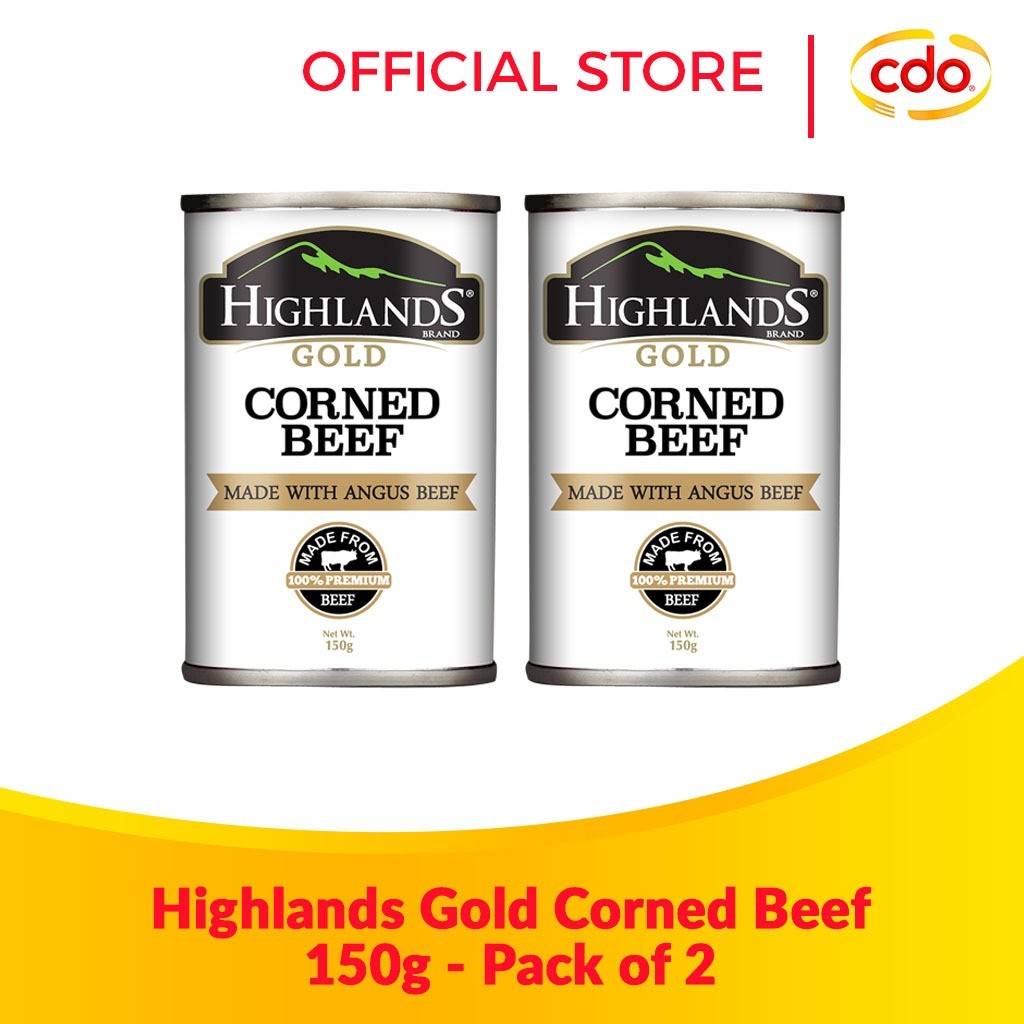 HIGHLANDS Gold Corned Beef 150g Pack of 2 | Shopee Philippines