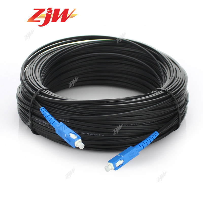 ZJW 20m/ 30m/ 50m 1 Core with SC/UPC SC/APC Connector Fiber Optic Cable ...