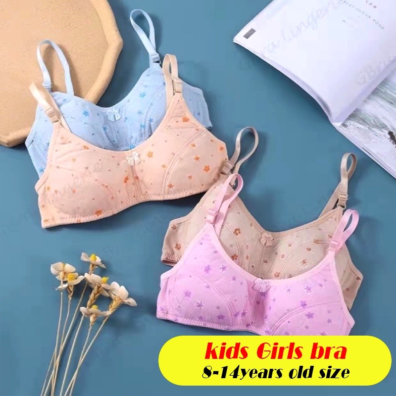 Cotton Baby Girl Bra Assorted Design Sales(6-15years) | Shopee Philippines