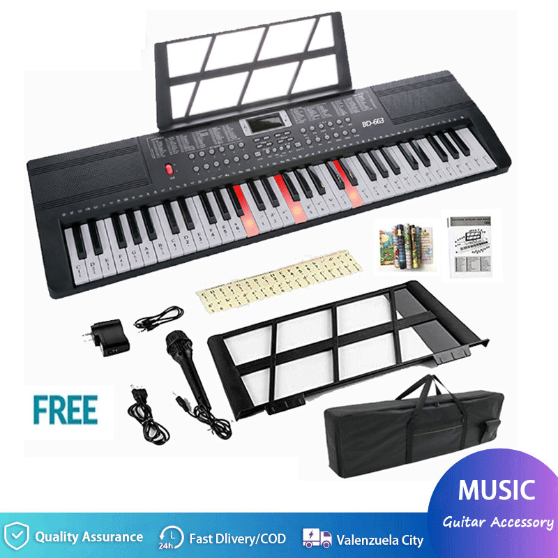 61 Keys Electric Keyboard Piano Electronic Piano with Stand Small ...